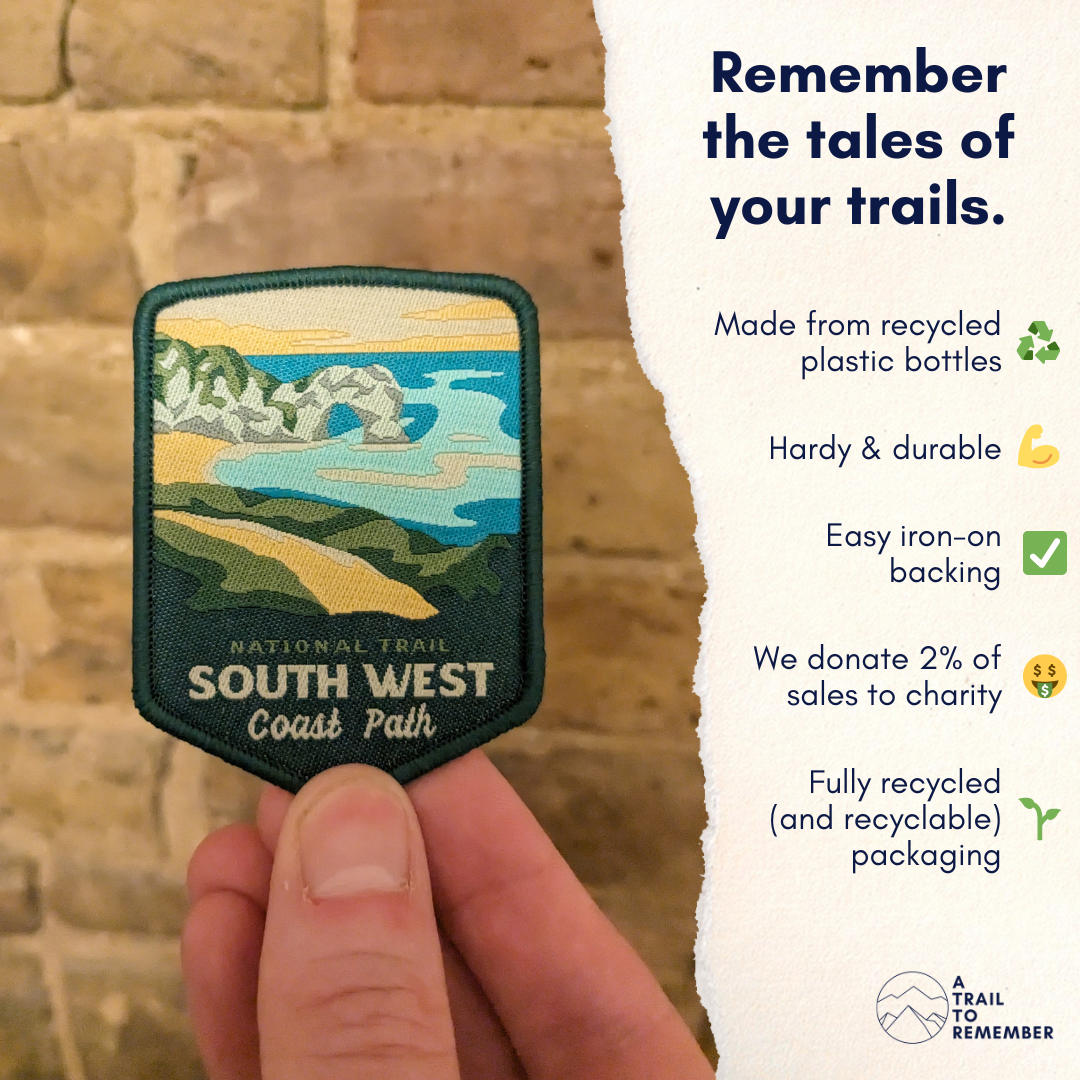 South West Coast Path National Trail Patch – A Trail To Remember